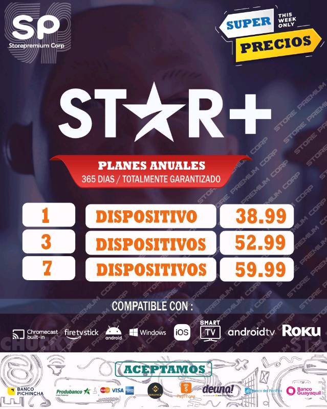 STAR PLUS ANUAL en Quito