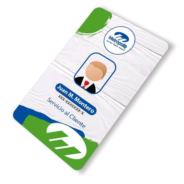 Carnet personalizado ambas caras en Chacao