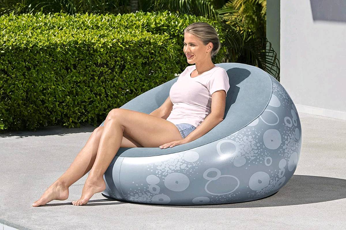 Mueble Cojín Silla Puff Inflable Diseños Modernos 1.12mx66cm en Caracas