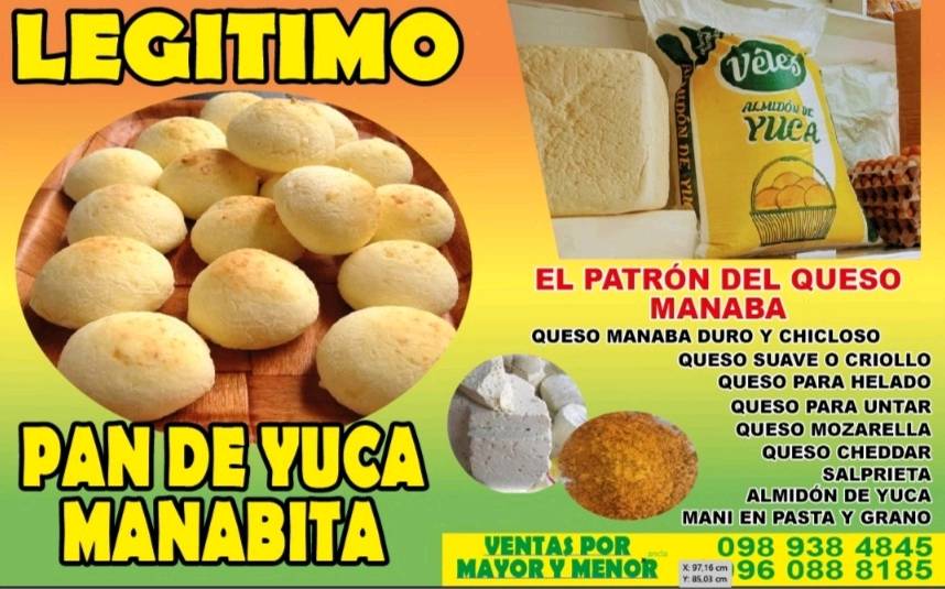 Queso MANABA de finca y almidón de yuca en Quito