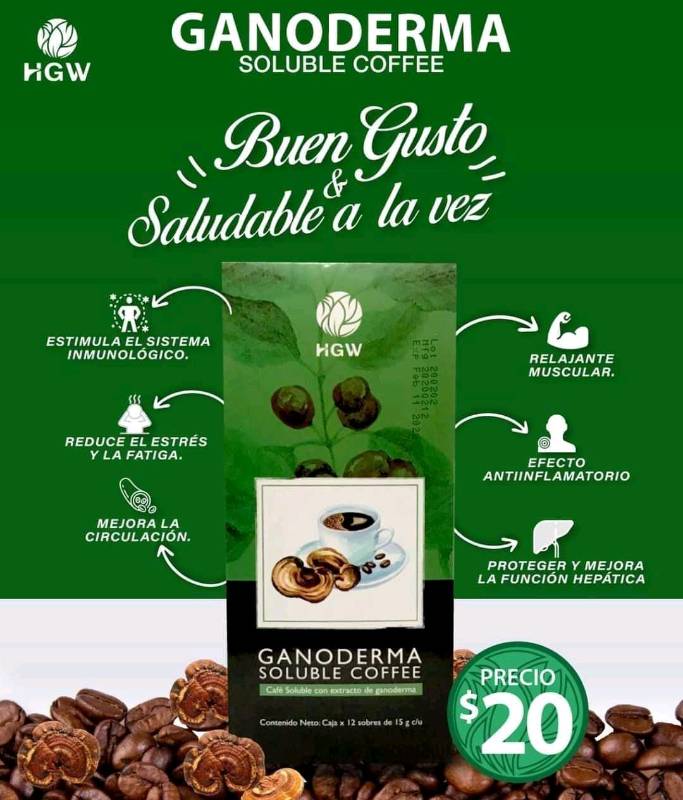 Café con Ganoderma (12 unidades) en Guayaquil