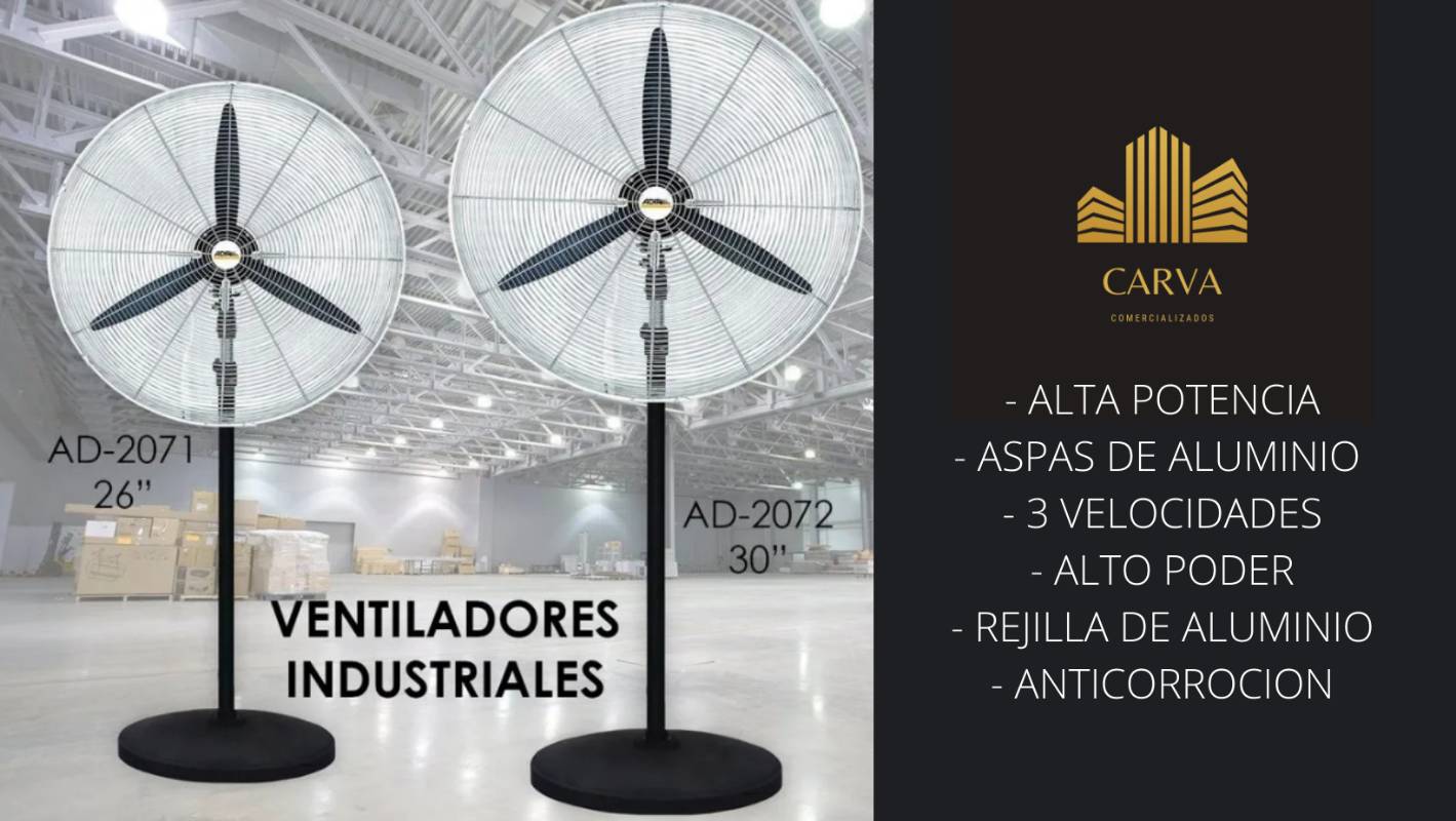 Ventilador Industrial Alta Velocidad Pedestal 30 Adir 2072 en Veracruz