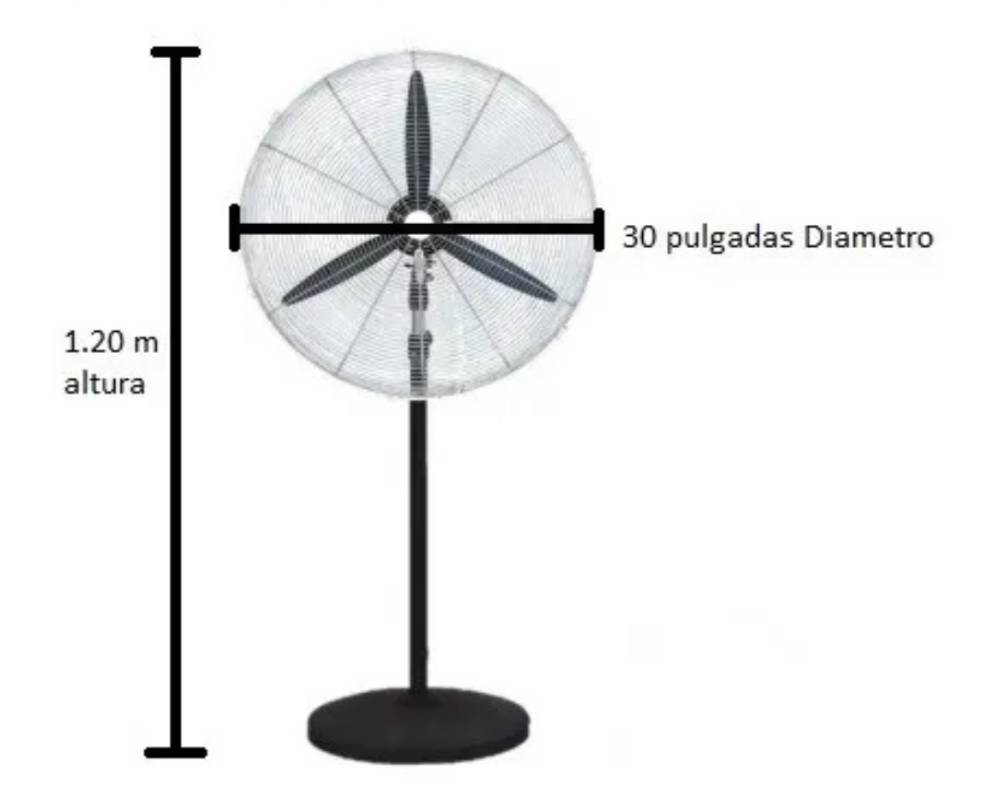 Ventilador Industrial Alta Velocidad Pedestal 30 Adir 2072 en Veracruz