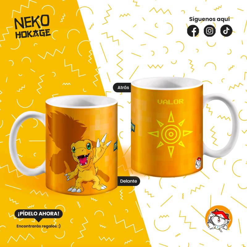 Tazas DIGIMON - niños elegidos en Lima