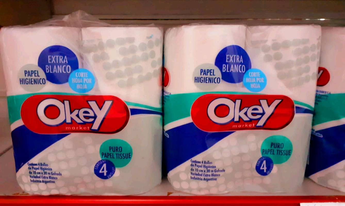 Papel higienico x 4 Okey en Posadas