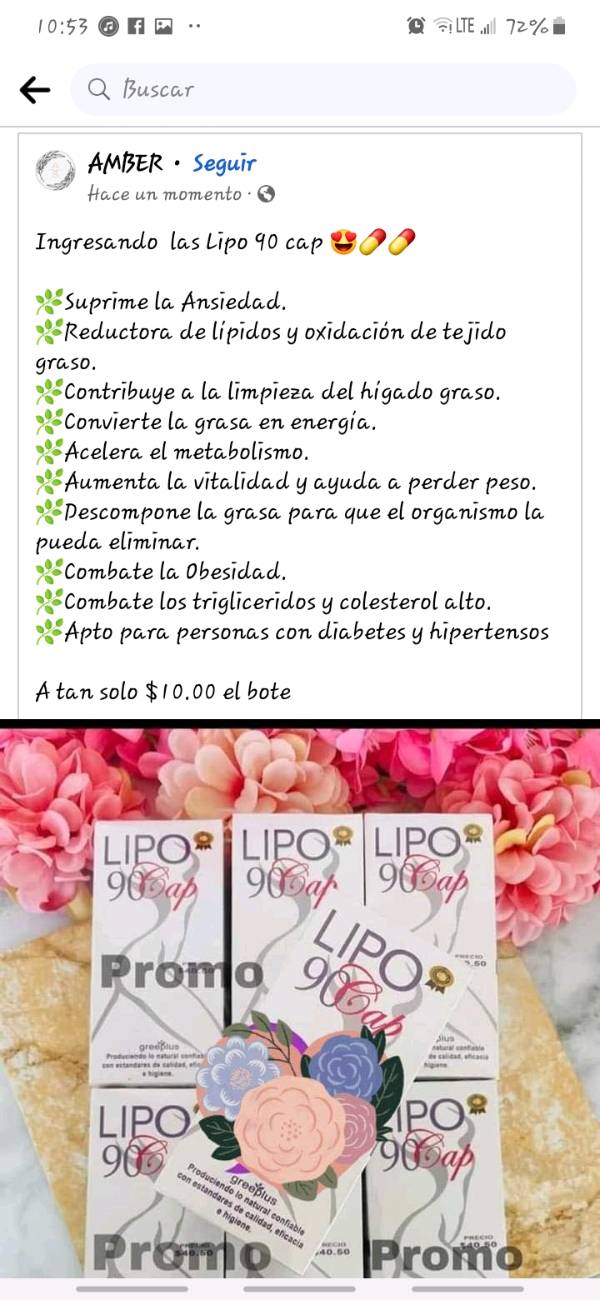 Lipo 90 cap en Santa Ana