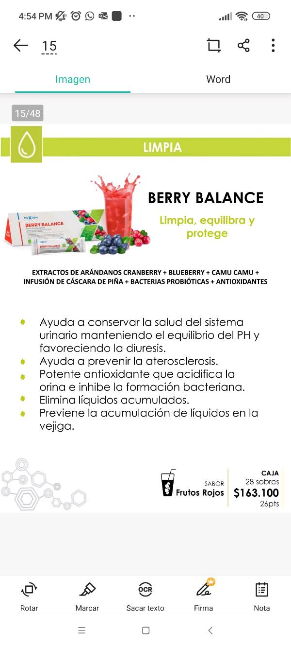 Berry balance FUXION en Medellin