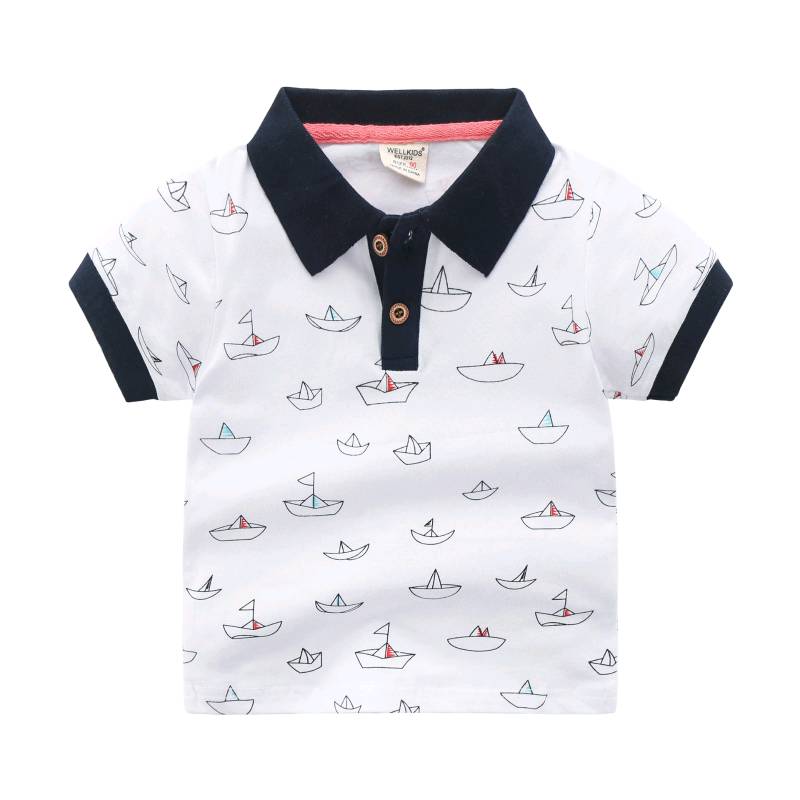 Polocher para niños con estampado de barco en Santiago en santiago