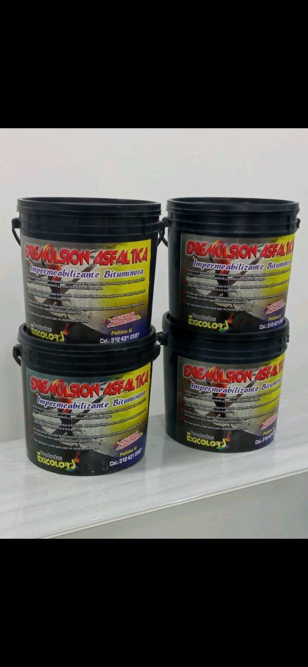 Galón de emulsión asfáltica en Bogota