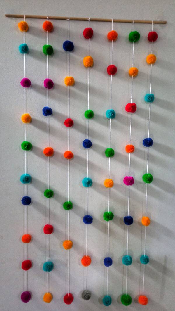 Cortina de Pompones Andina en Cusco