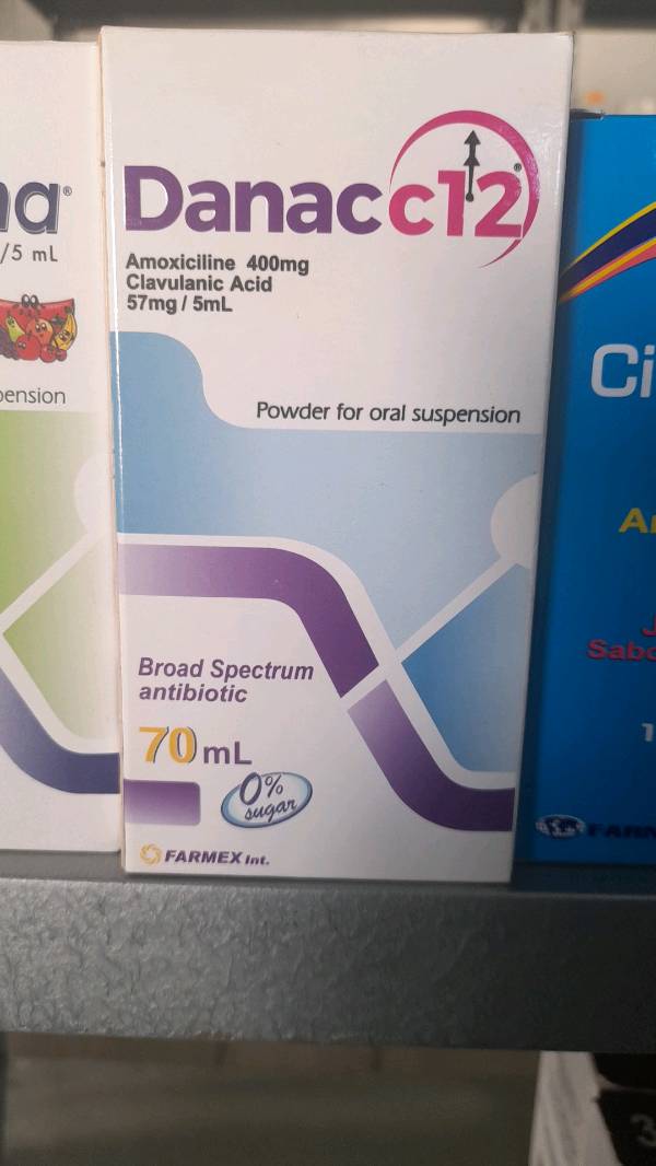Danac c12 400mg/57mg/5ml suspensión frasco 70ml en zacapa