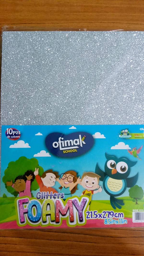 Foami escarchado carta 10ud surtidos en Guasdualito