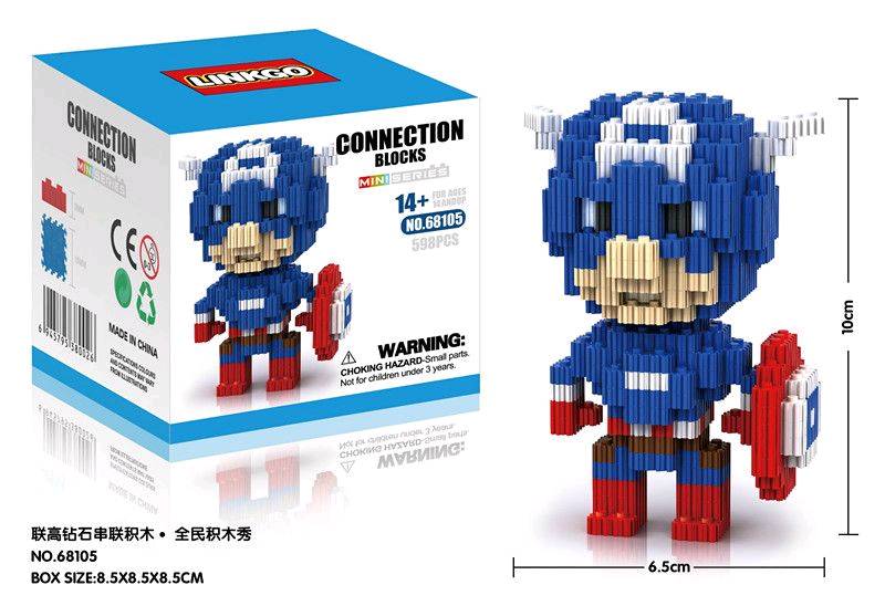 Capitán América Microblocks en Santiago