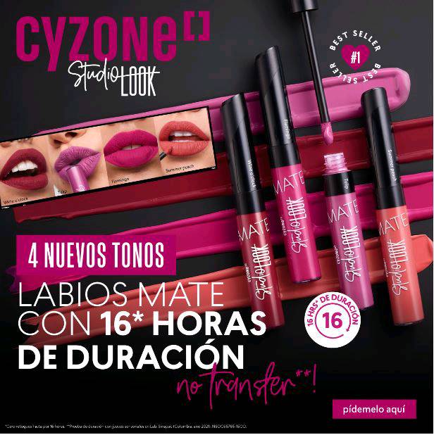 Labial Studio Look Cyzone 💋💄😚 en Cajamarca