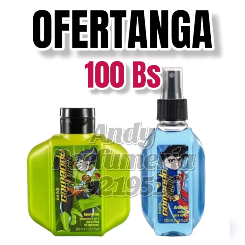 Pack comando force shampoo +Colonia en Montero