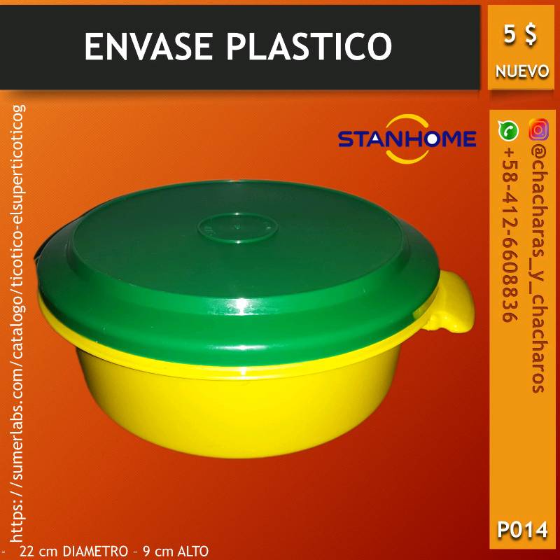 Envase Plástico TUPPERWARE en Punto Fijo