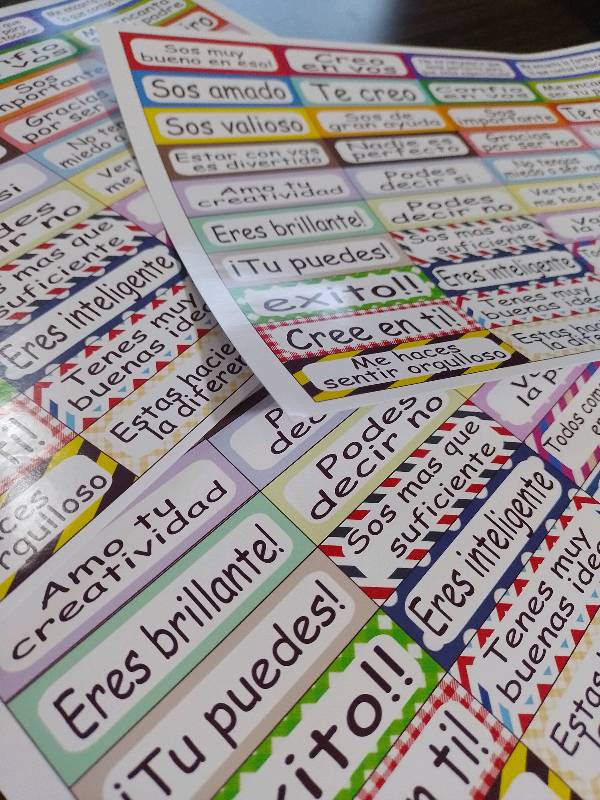 Rótulos para lápices con frases motivadoras en Córdoba