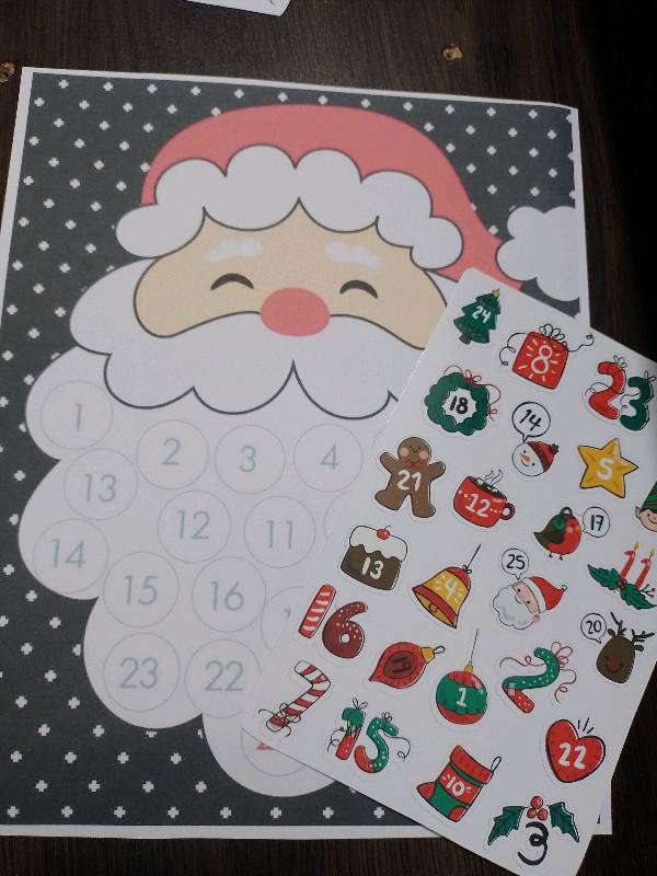 Calendario de adviento stikers en Córdoba