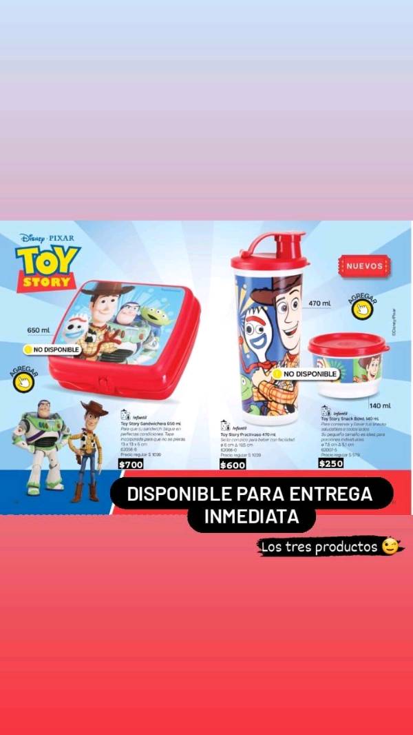 Set Toy Story Tupperware en San Miguel de Tucuman