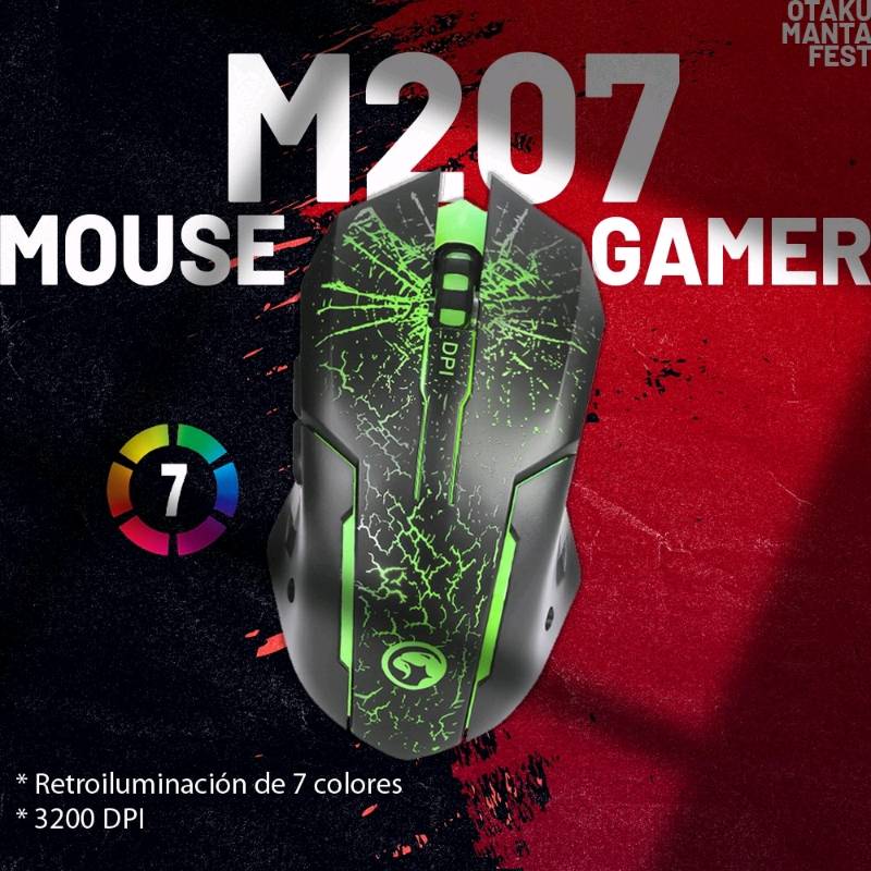 Mouse Gamer Marvo M207 en Manta