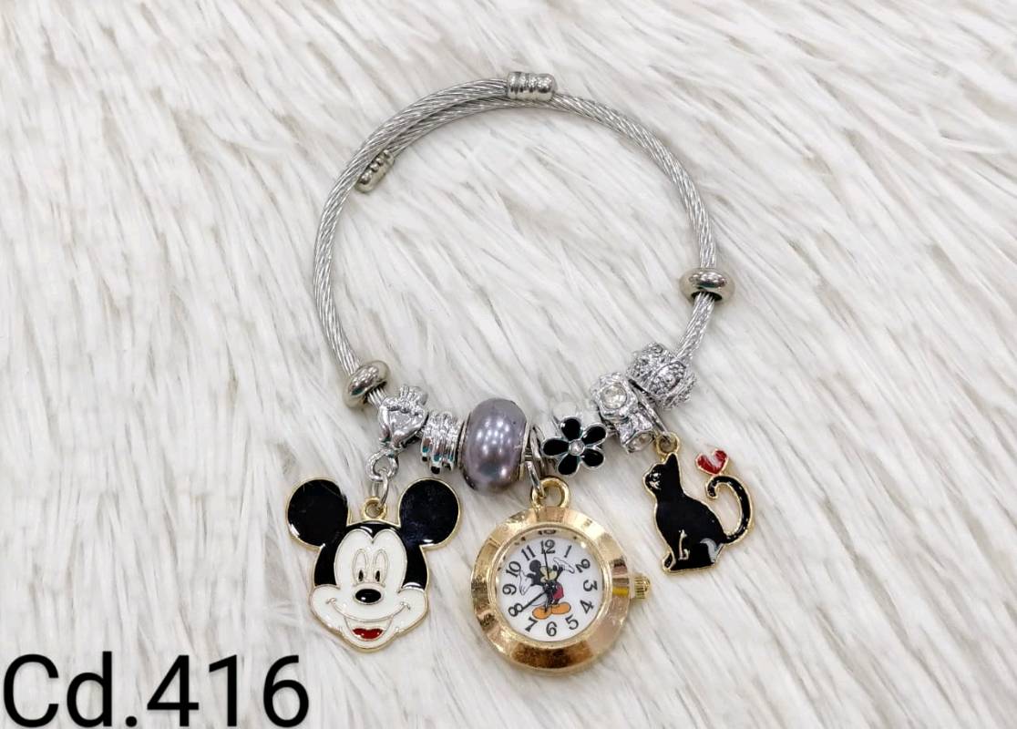 Pulseras tipo Pandora acero inoxidable plateada en La Vega