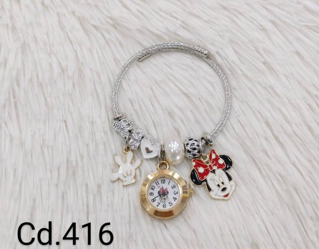 Pulseras tipo Pandora acero inoxidable plateada en La Vega