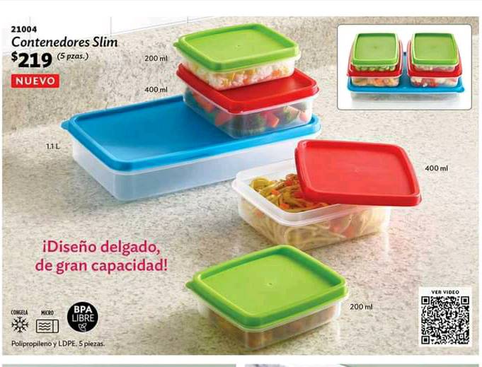 Contenedores Slim Betterware. en matamoros tamaulipas