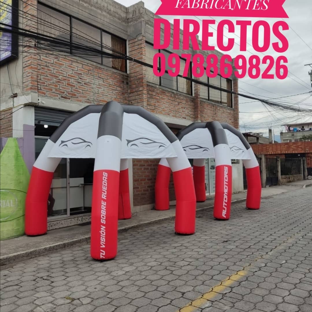 Carpa inflable tipo pulpo