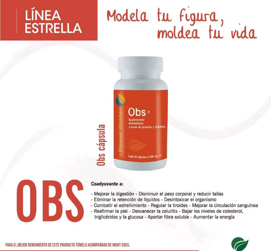 Obs Suplemento Alimenticio A Base De Plantas Y Hierbas UK Pre | www ...