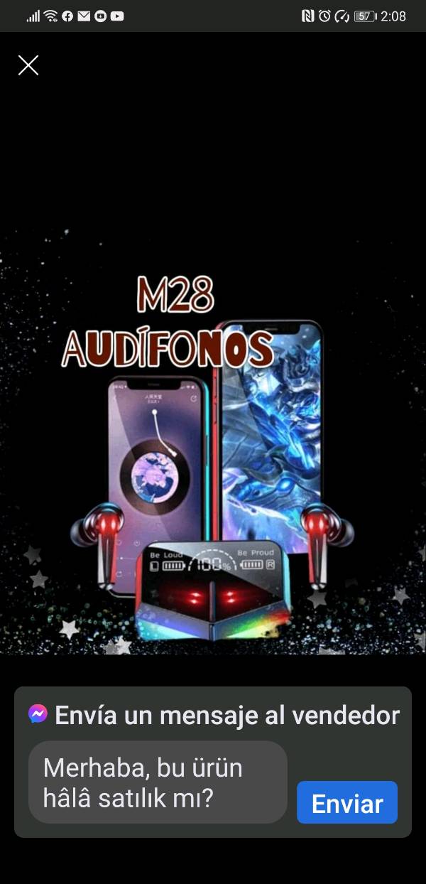M28 audifonos gaming en Cusco