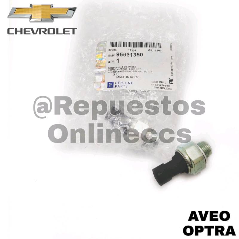 Válvula Presión Aceite Aveo/Optra (95961350)- 100% GM en Caracas