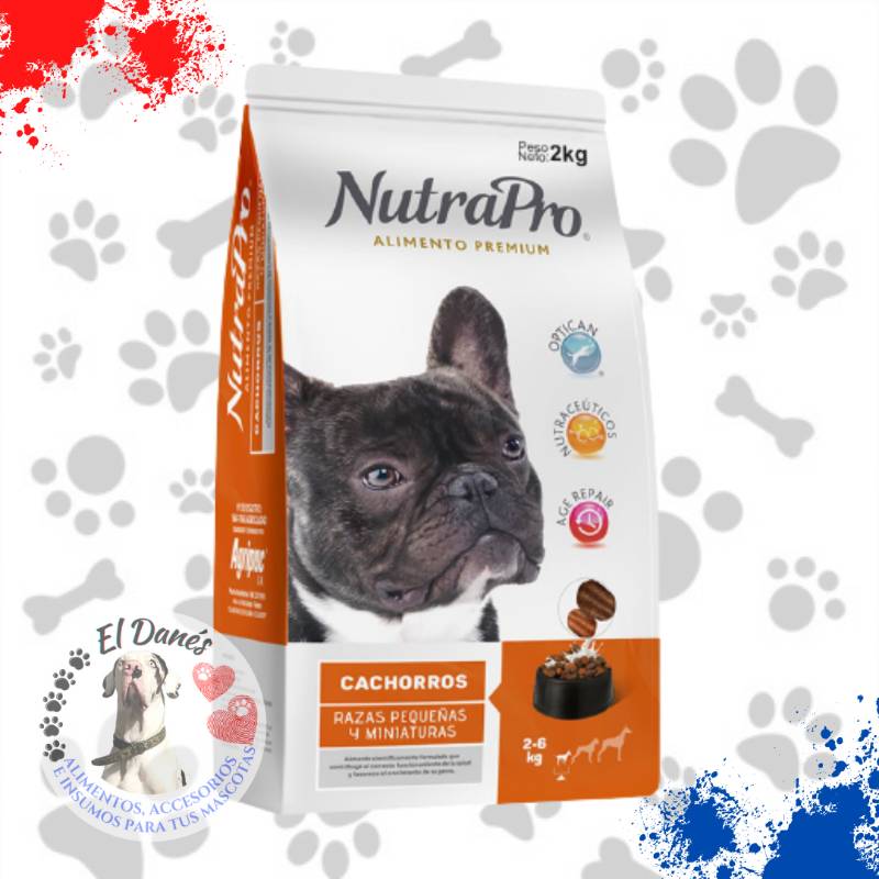 NUTRAPRO CACHORROS Razas Pequeñas y Miniaturas 2Kg en Montecristi