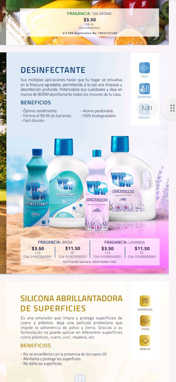 WIP WIP DESINFECTANTE en Ambato