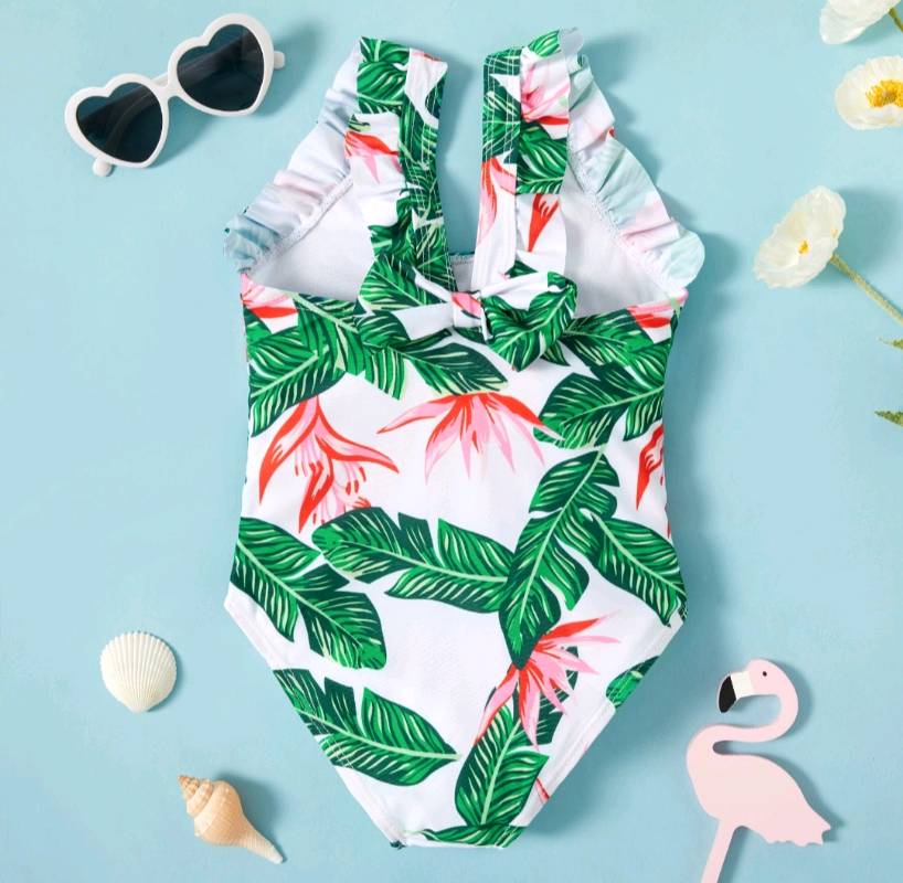 Traje de baño de niña (Garza tropical) en Guayaquil