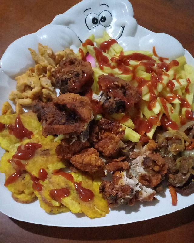 Patacones reyenos en Panama