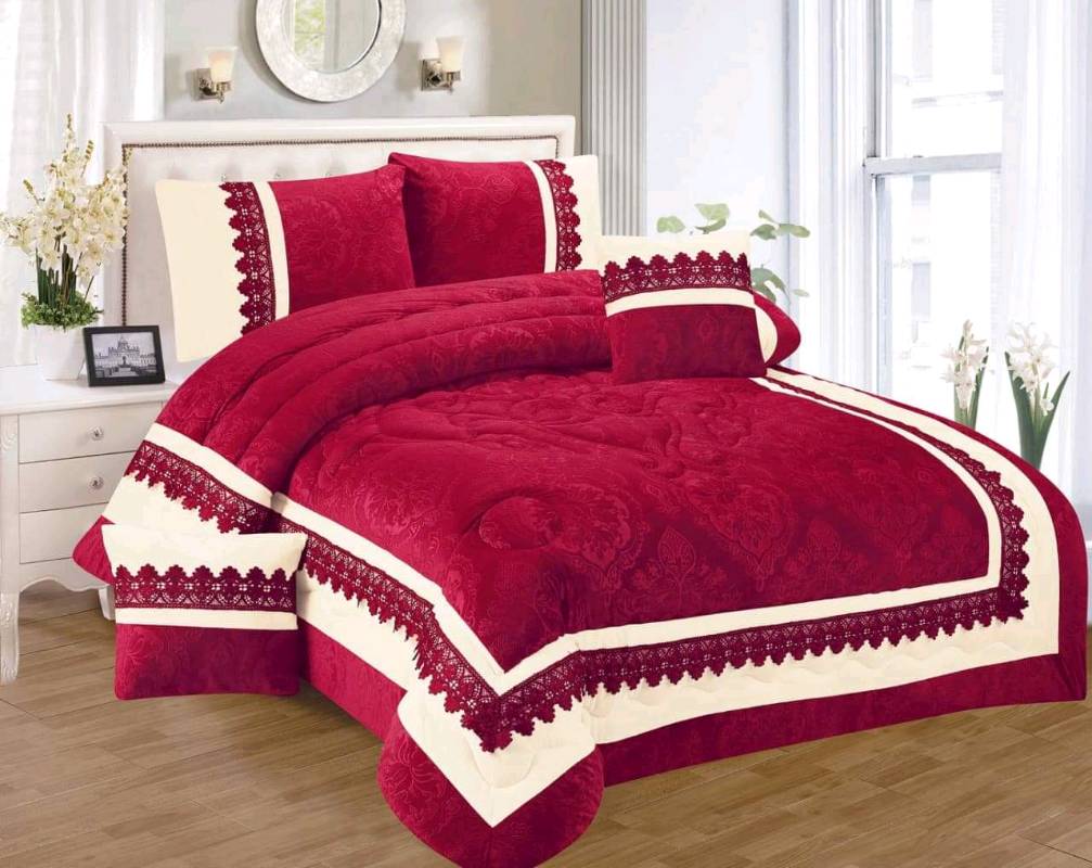 HERMOSOS CUBRELECHOS OVEJEROS Y PIEL DE DURAZNO CON ENCAJE en Bogota