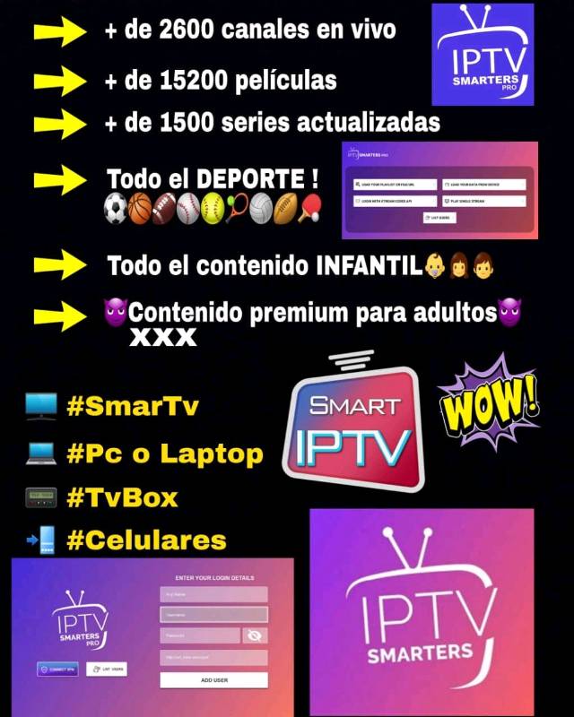 IPTV SMARTERS PRO en Lima
