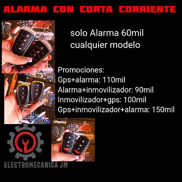 Alarmas, gps ,corta corriente entre otros en Curico