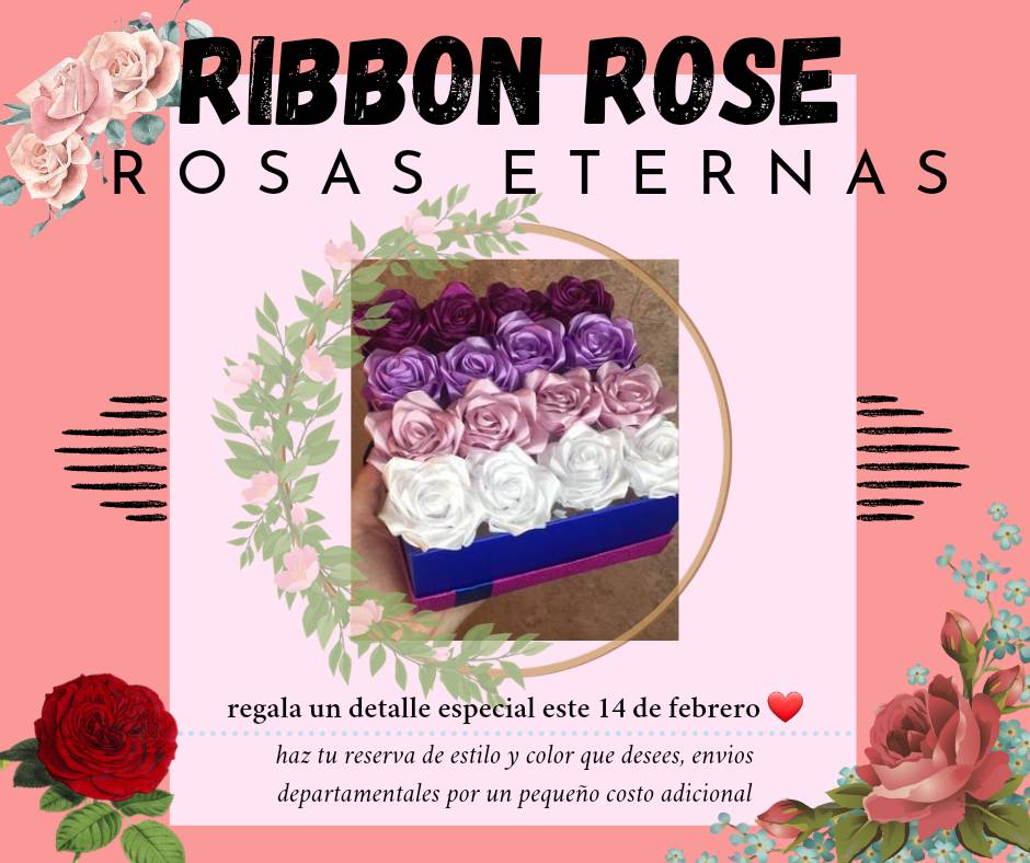 Rosas de Listón (rosas eternas) en San Francisco