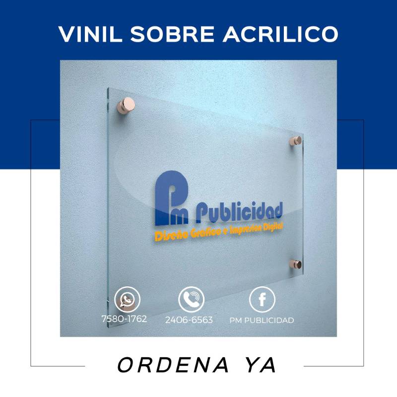 Rotulos en Acrilico en Santa Ana