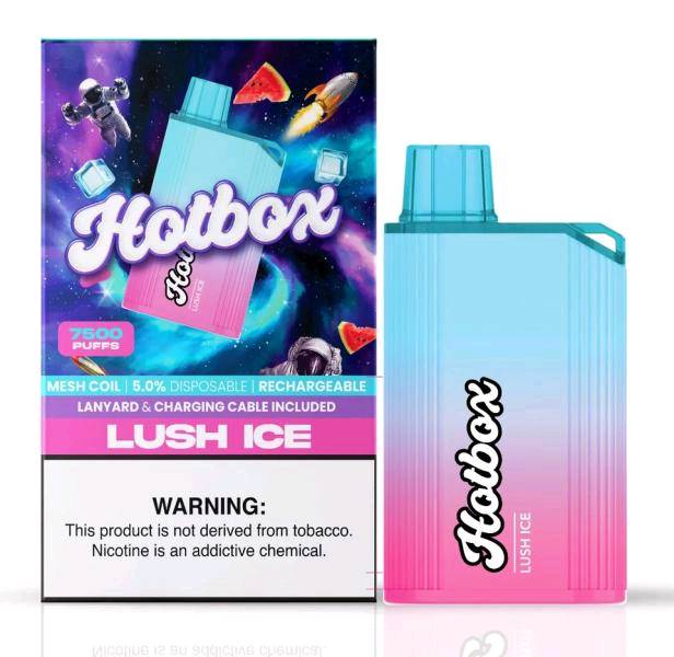 Vaporizador Desechable Hotbox 7500 Puff Lush Ice