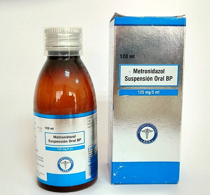 METRONIDAZOL 125ML/5ML SUSPENSIÓN ORAL X 120ML en BARCELONA