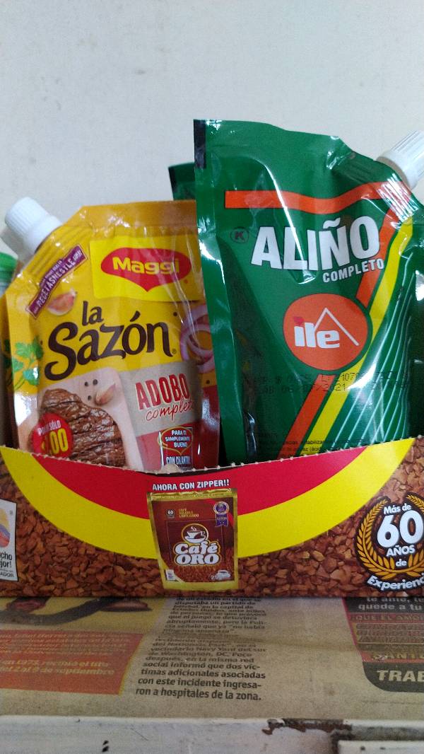 Aliño y adobo sazón en Kilometro Once