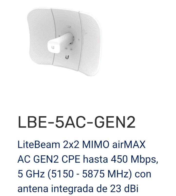 LiteBeam AC Gen2 en Toluca de Lerdo