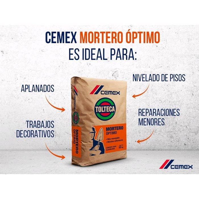 Mortero cemex tolteca 25kg, 50kg y 2kg en Zapopan