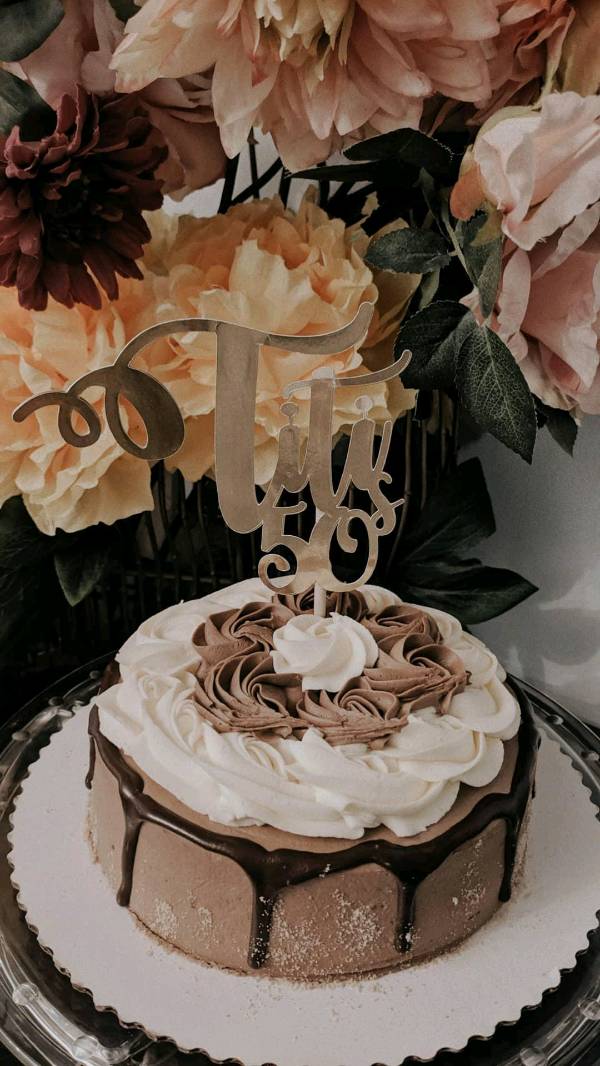 Cake topper sencillo en Panama