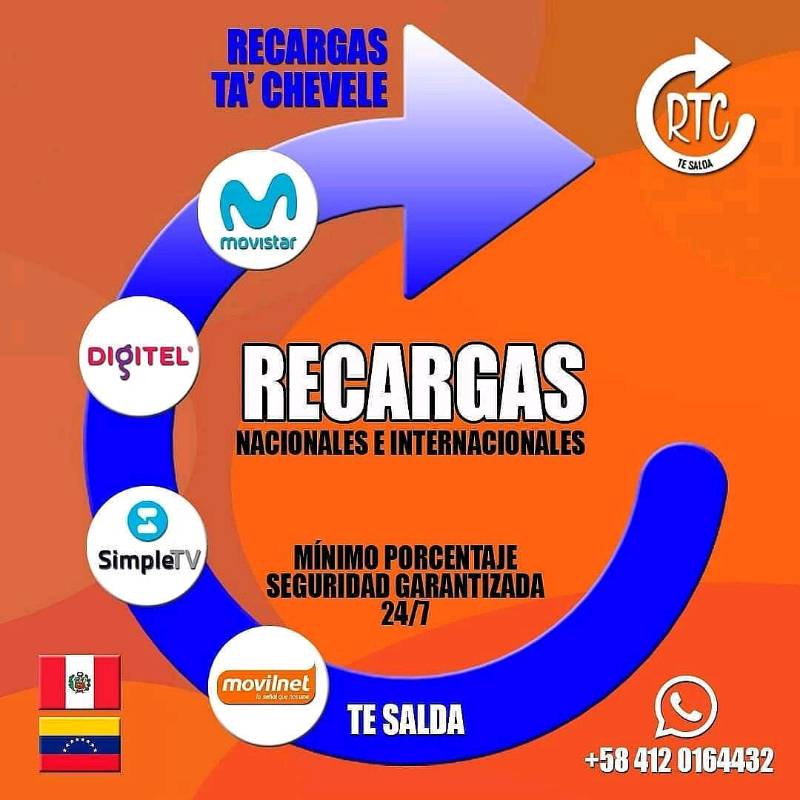 Recargas y pagos de servicios en Caracas