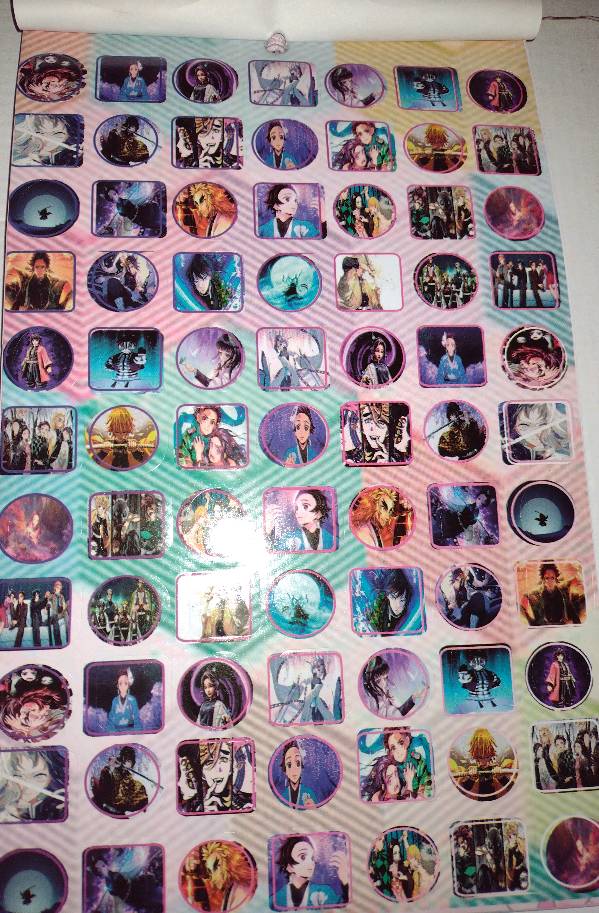 Planilla de stickers- Demon slayer en Toluca de Lerdo