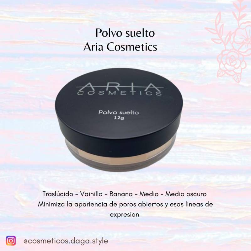 **Polvo suelto Aria Cosmetics en Valencia