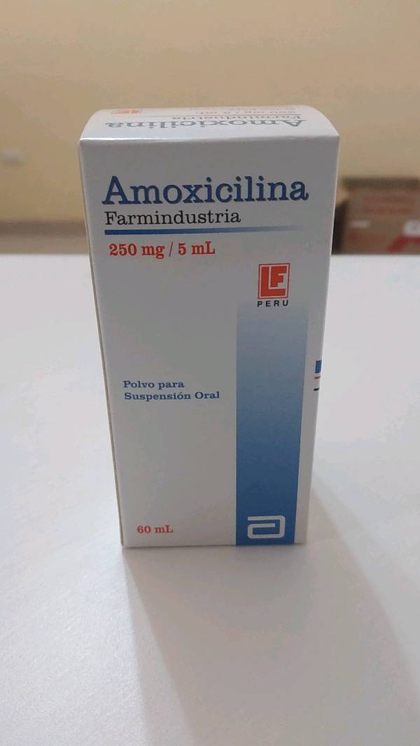 Amoxicilina 250mg/5ml X 60ml polvo susp oral (FARMINDUSTRIA) en Puno